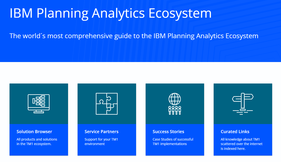 IBM Planning Analytics Ecosystem