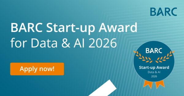 BARC Start-up Award for Data and AI 2026: Show us what you got!